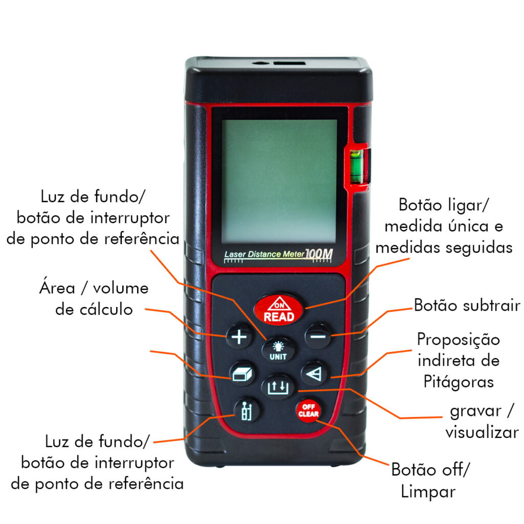 Trena Digital à Laser 100M Polegada C HZ-T100M - HAIZ