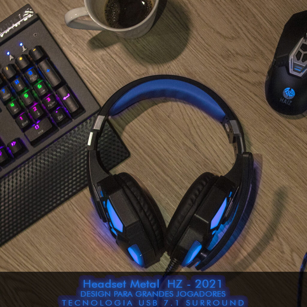 Fone Headset 7.1 Usb Gamer Led C/ Mic Haiz Hz-2021 - HAIZ
