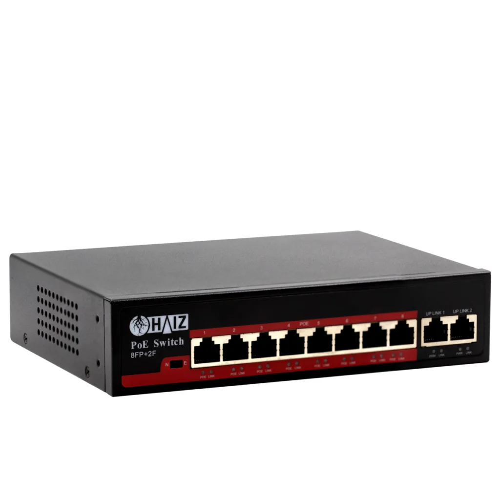 Smart Poe 8F+2F Switch Poe Híbrido com 8 Portas Poe + 2 Portas Uplink ...