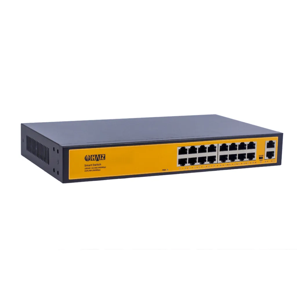 Switch Haiz Poe 16 Portas Gigabit + 02 Portas Uplink Gigabit - HAIZ